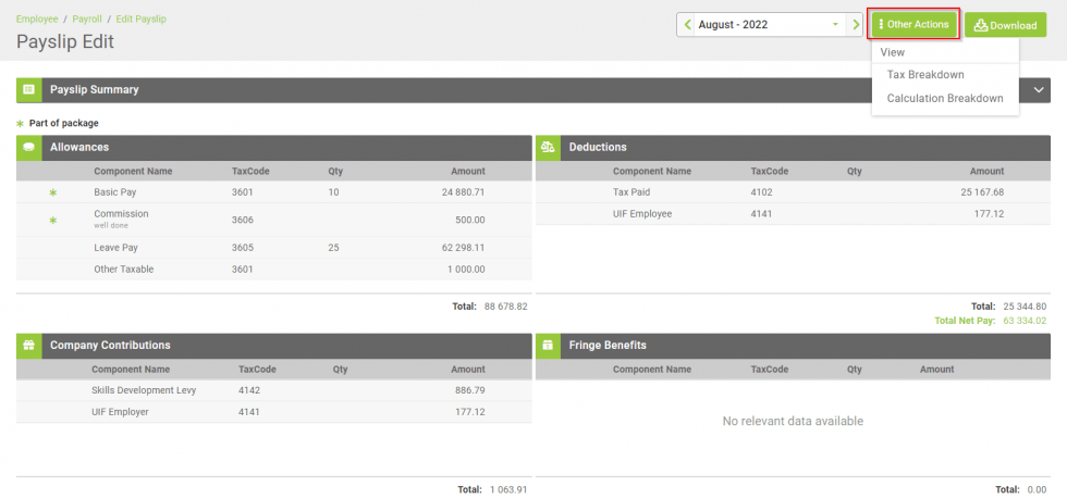 How to: Check Calculation Breakdown | ReyPath Solutions
